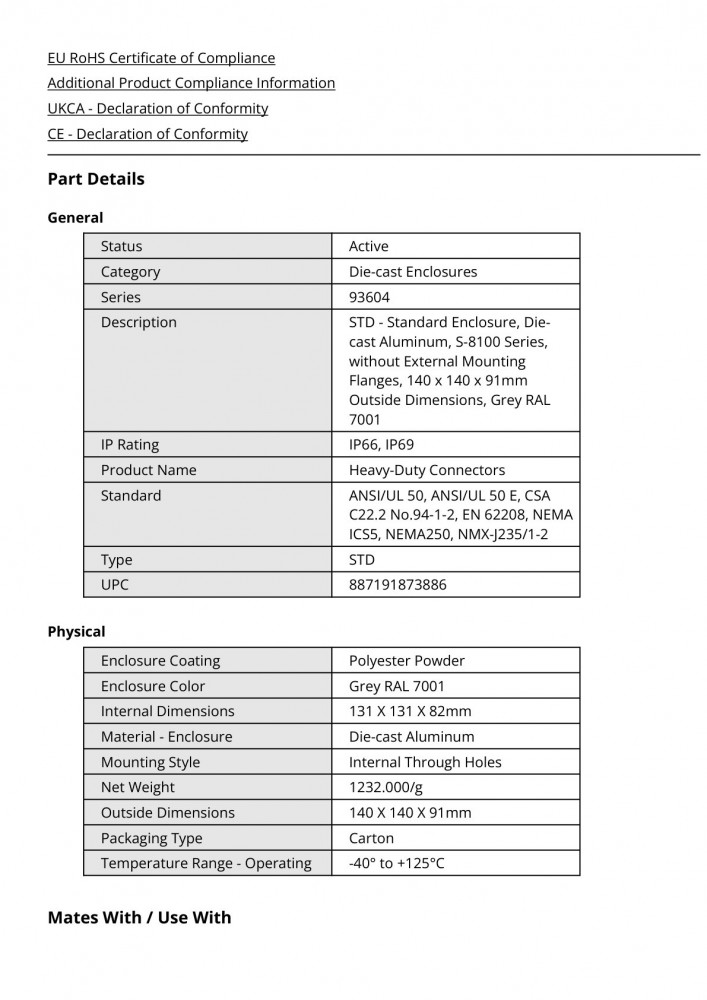 936040113 product drawing, page 2