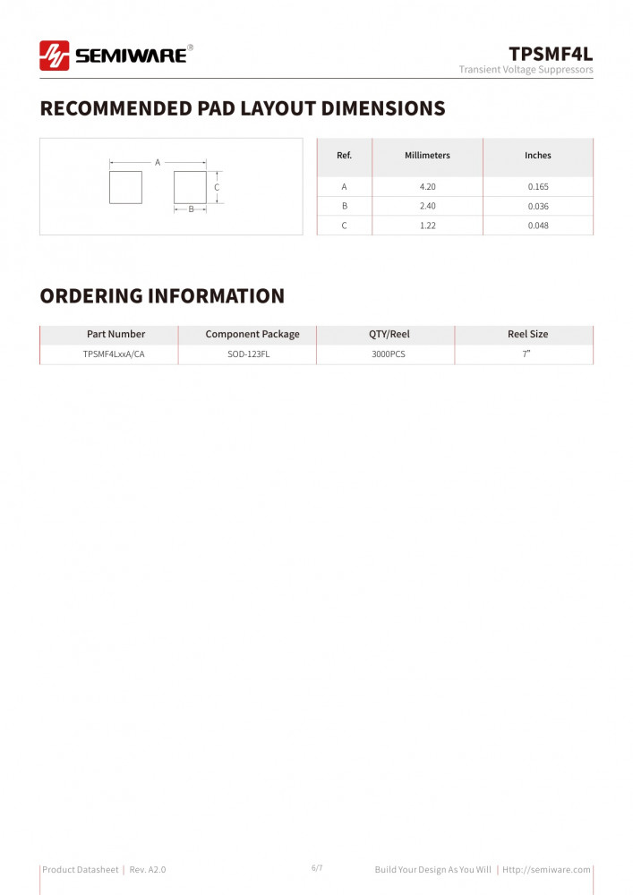 SEMIWARE TPSMF4L6.0A datasheet page 6