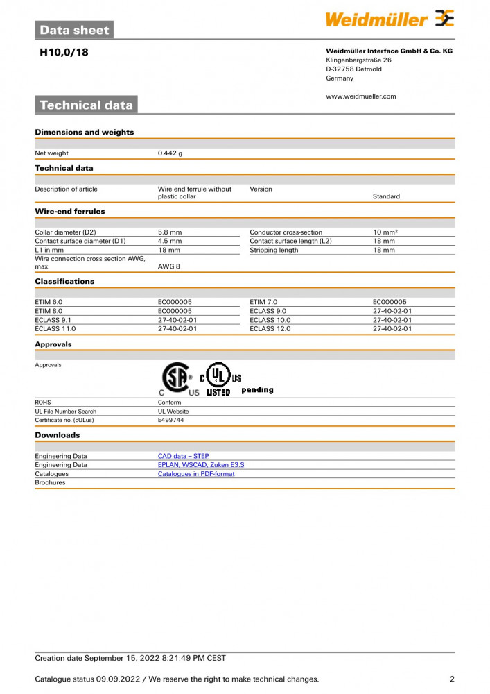 WEIDMULLER 0379300000 document page 2
