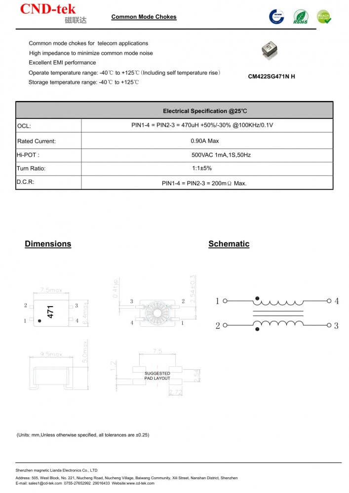 CM422SG471N H-CND technical document preview
