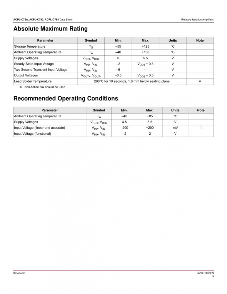 ACPL-C780-560E datasheet page 5