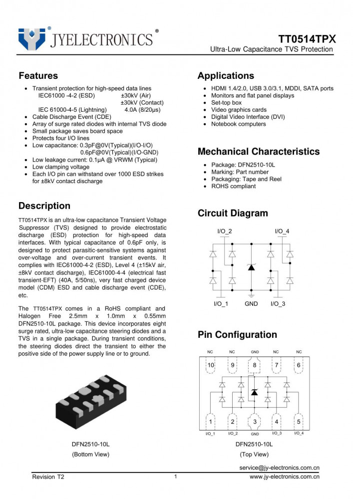 TT0514TPX datasheet page 1