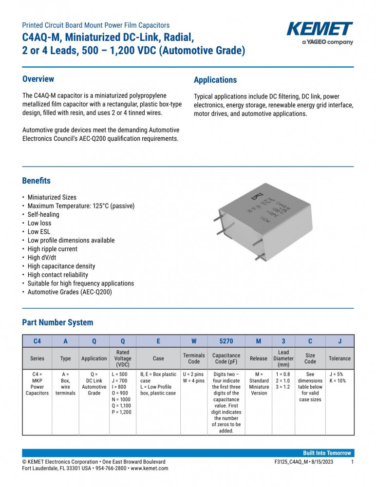 C4AQ-M datasheet page 1