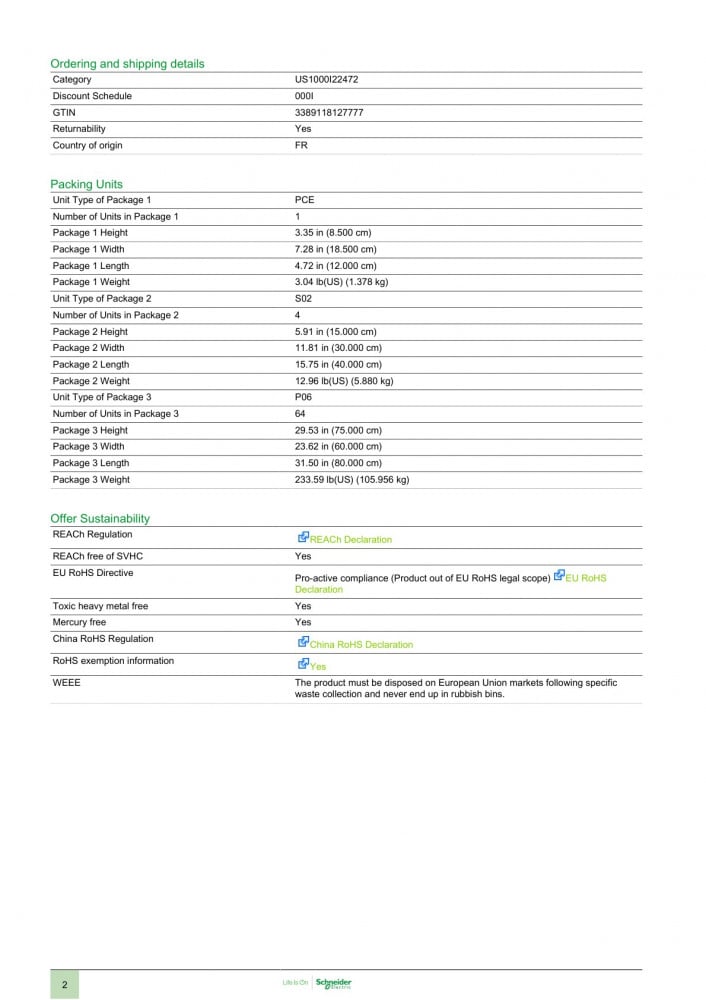 XPEM110H2 technical document page 2