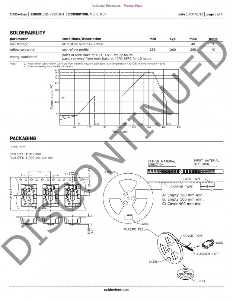 SJ2-2555D-SMT-TR technical document page 3