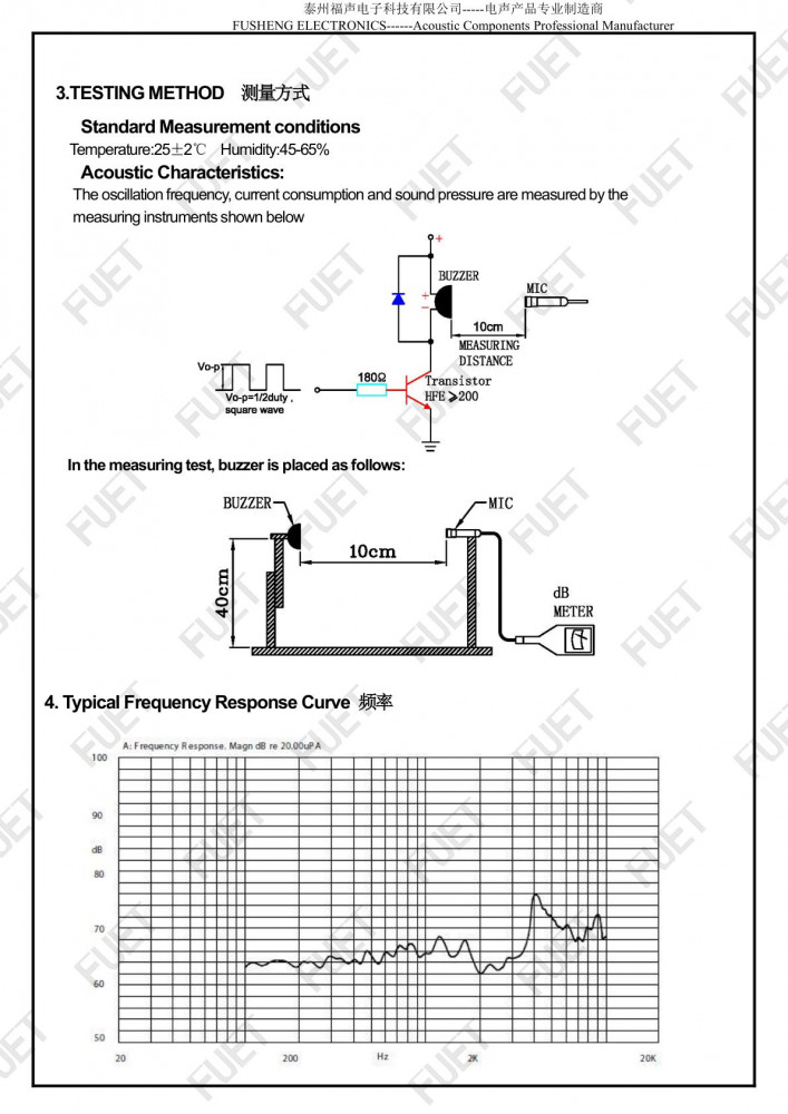 FUET-4020C specification page 3