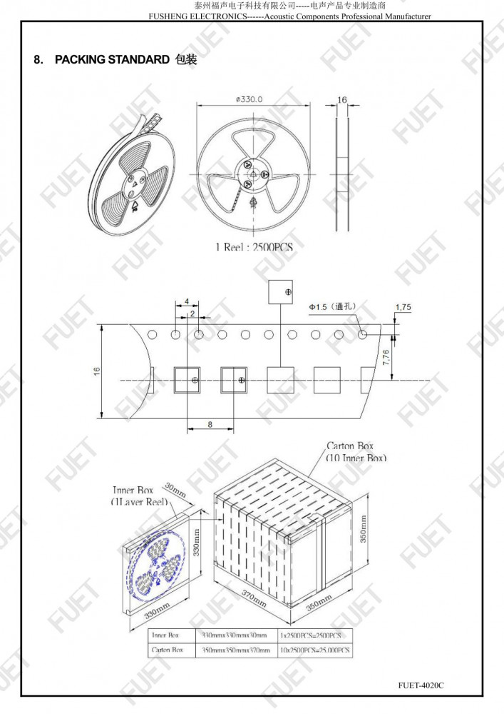FUET-4020C specification page 6