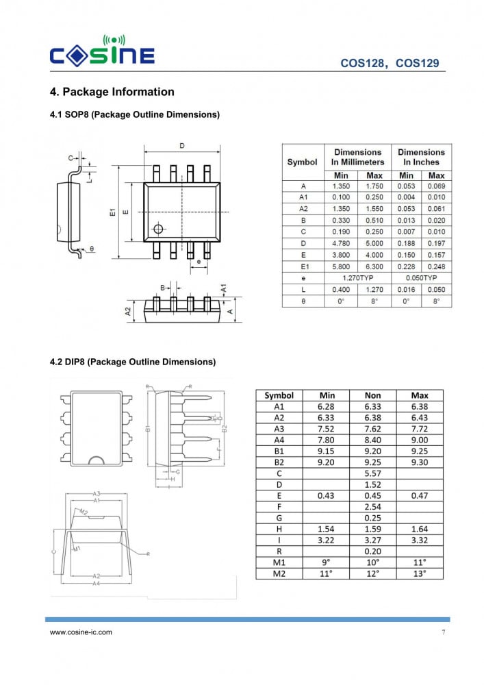 COS128C datasheet page 7