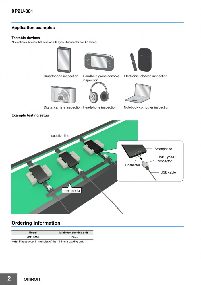 XP2U-001 documentation page 2
