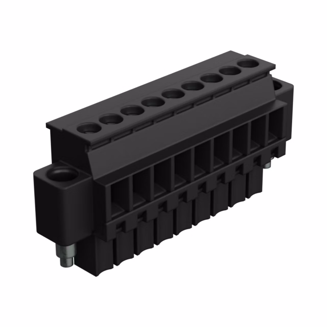 3.50mm Pitch Eurostyle Vertical Plug, with Retention Screws, Rear Wire Entry, 9 Circuits for sale