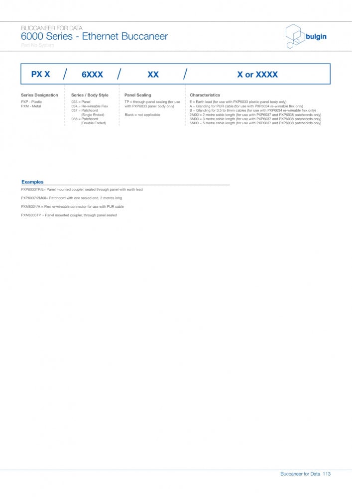 Bulgin Ethernet connector documentation page 4