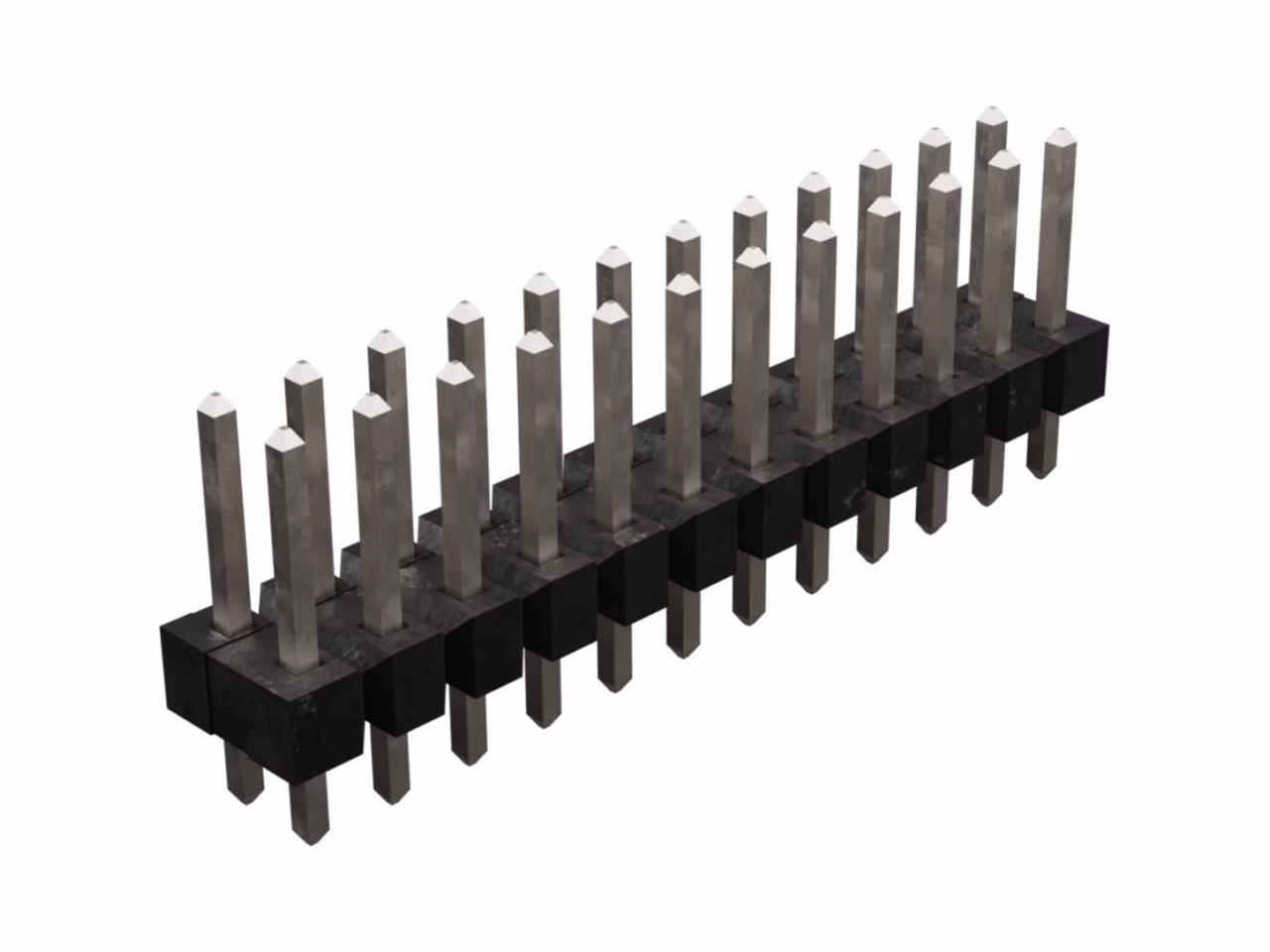 C-Grid Header, 2.54mm Pitch, Through Hole, Dual Row, Vertical, 24 Circuits, 2.54µm Tin (Sn) Plating, Tray Packaging, Lead-Free for sale