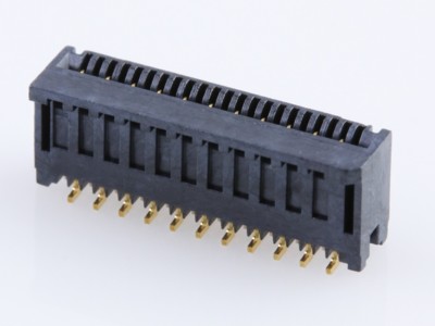 Easy-On FFC/FPC Connector, 0.50mm Pitch, Surface Mount, Vertical, Non-ZIF, Standard Footprint, Gold Plating, Black, 9 Circuits