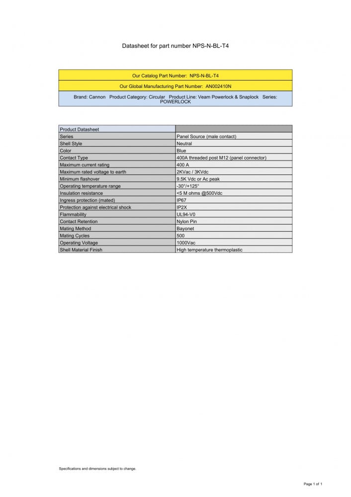 AN002410N product datasheet preview