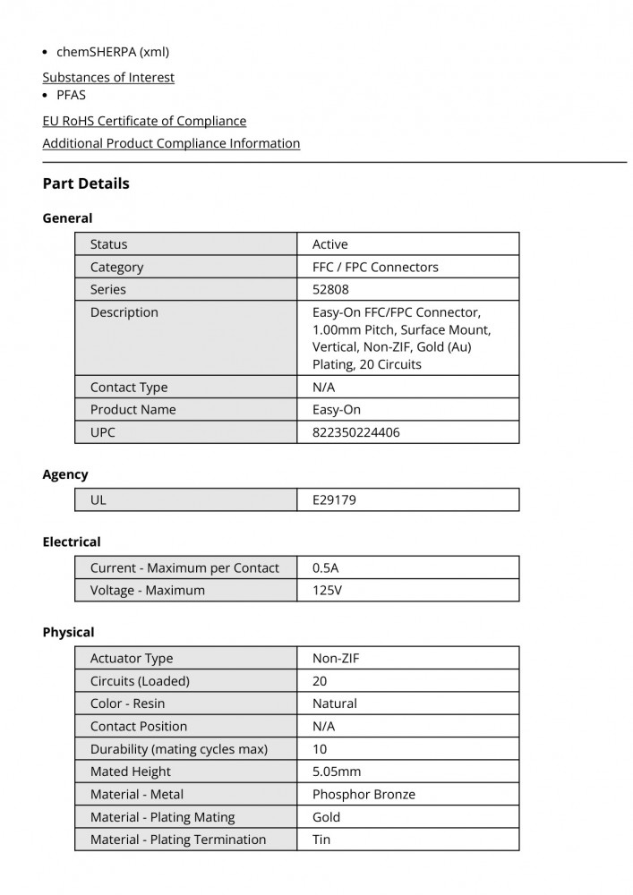 MOLEX 528082072 technical document image 2
