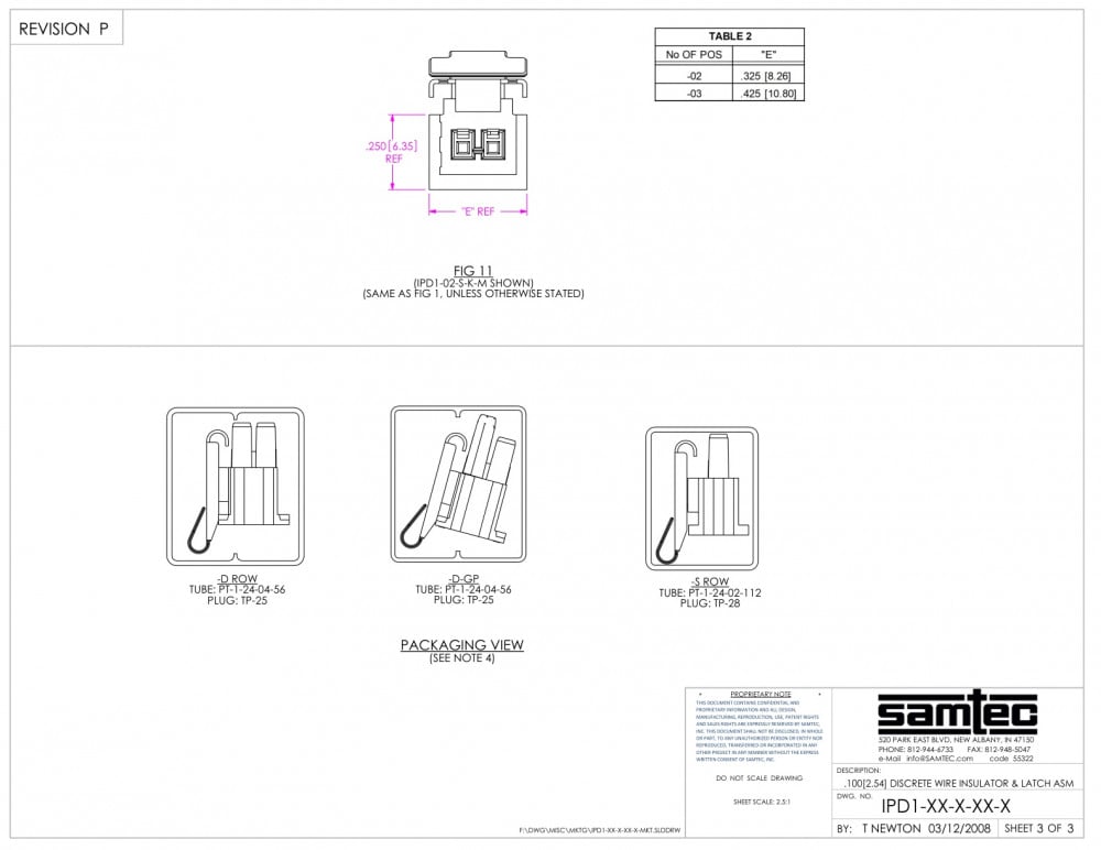 Samtec IPD1 drawing page 3