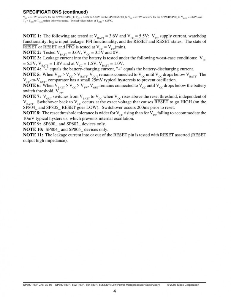 SP802RCN-L datasheet page 4