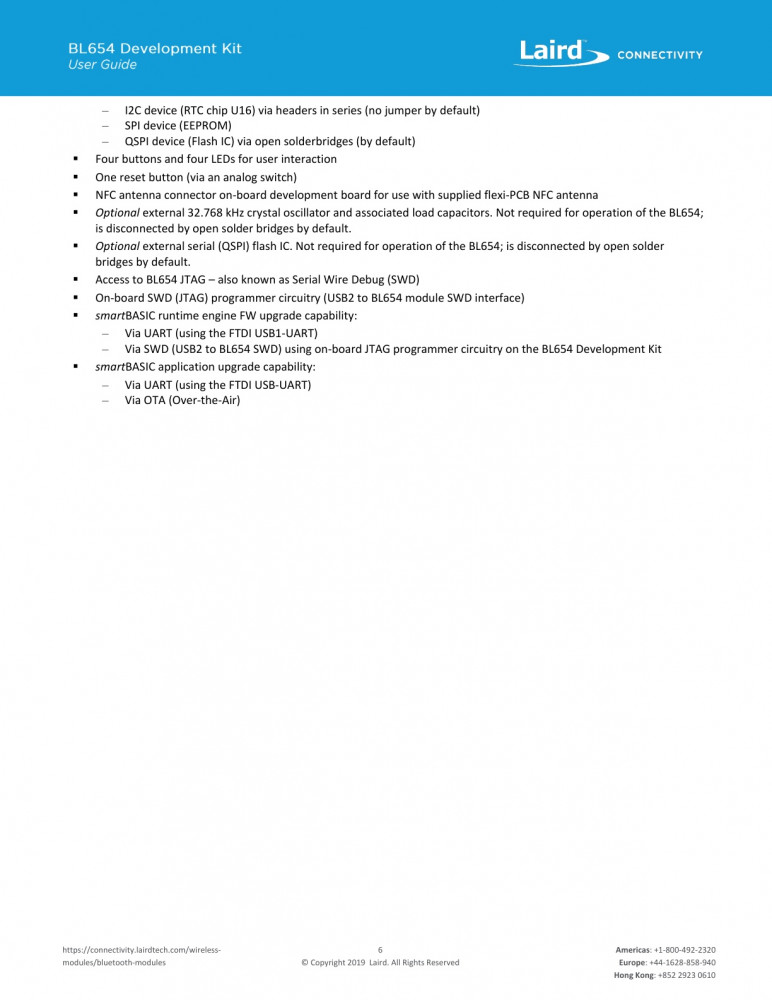 BL654 development kit document page 6