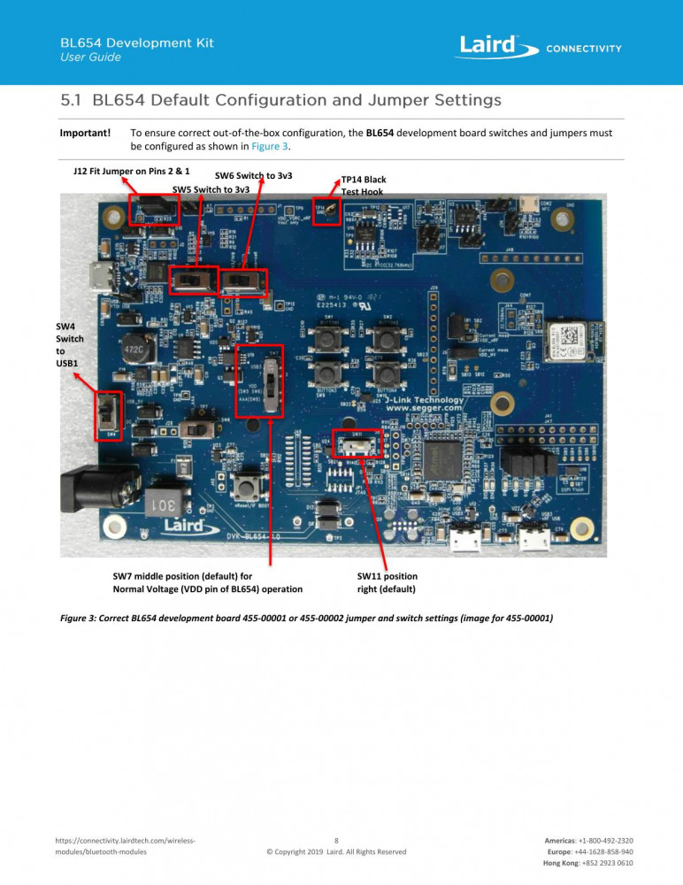 BL654 development kit document page 8