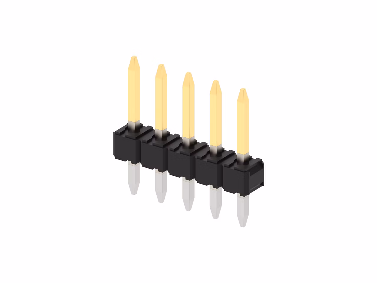 KK 254 Breakaway Header, Vertical, 5 Circuits, 0.38µm Gold (Au) Plating, Mating Pin Length 6.09mm, Bag for sale