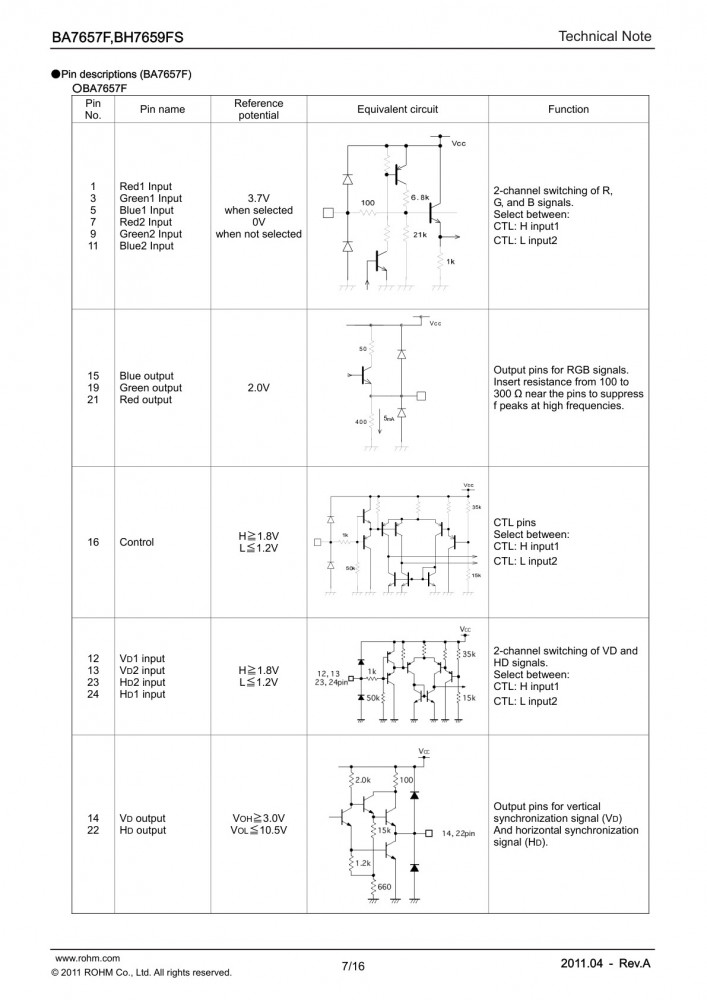 BA7657F-E2 datasheet page 7
