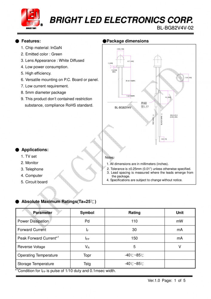 BL-BG82V4V-02 technical document page 1