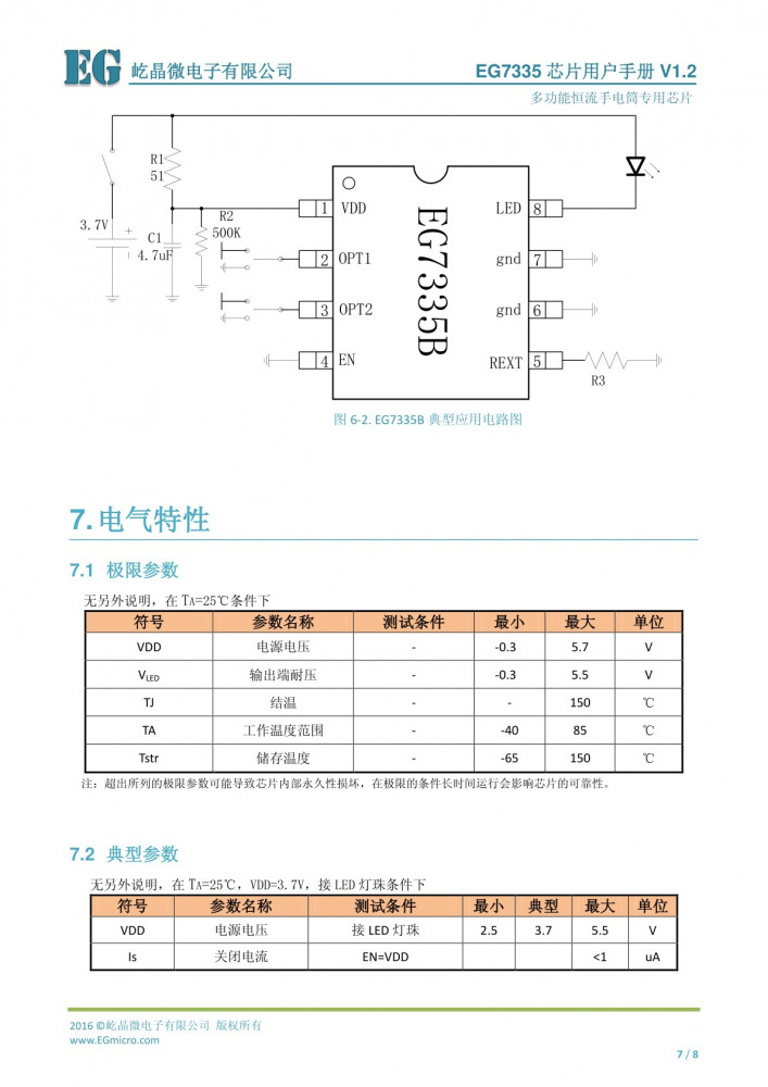 EG7335B user manual page 6