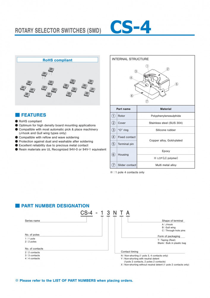 Nidec CS-4 datasheet page 1