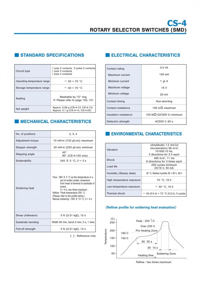 Nidec CS-4 datasheet page 3
