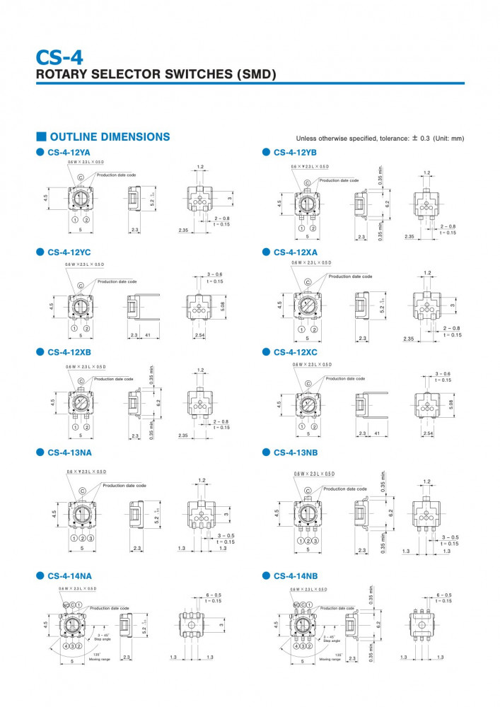 Nidec CS-4 datasheet page 4