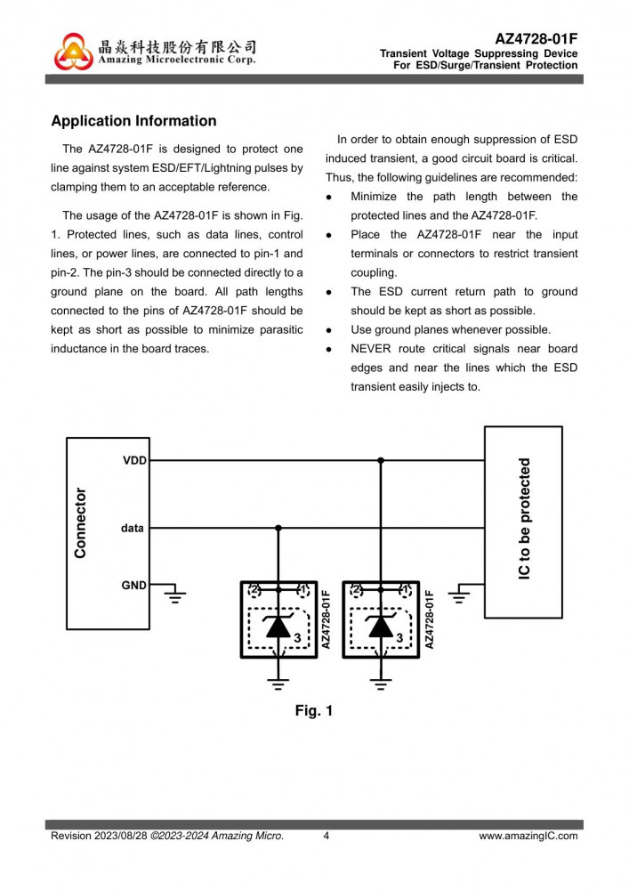 AZ4728-01F datasheet page 4