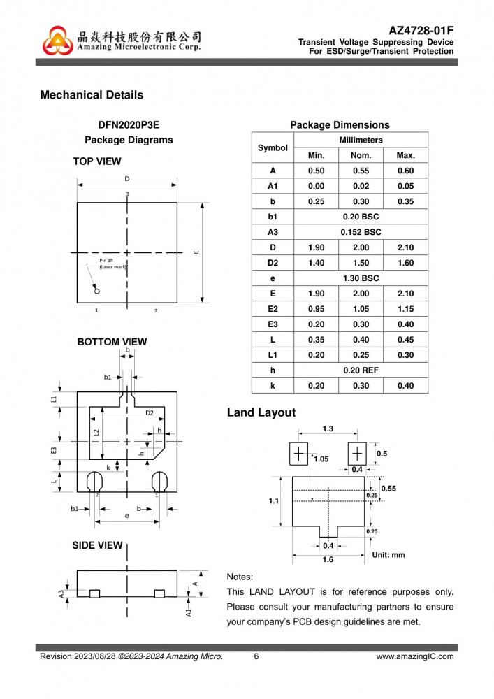 AZ4728-01F datasheet page 6
