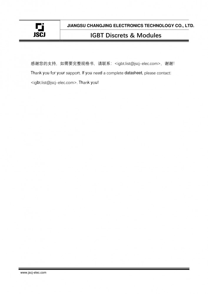 CGU06N65F2SAA technical document page 2