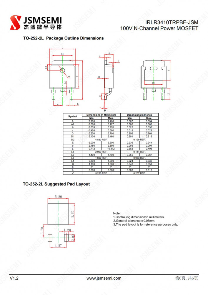 IRLR3410TRPBF-JSM datasheet page 6