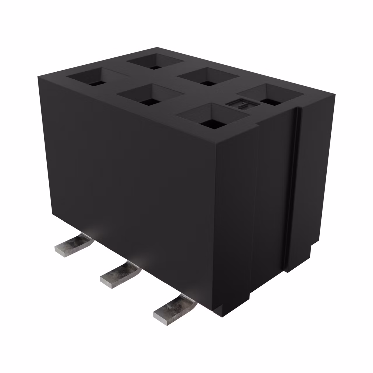 Milli-Grid Vertical Receptacle, 2.00mm Pitch, Dual Row, Surface Mount, Top/Bottom Entry, Tape and Reel, 0.38µm Gold (Au) Plating, 6 Circuits, Lead-Free for sale