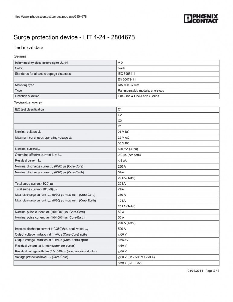 Phoenix Contact 2804678 product document page 2