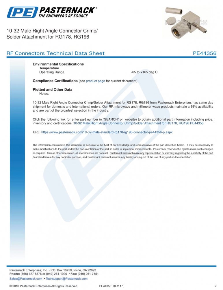 PE44356 technical document page 2