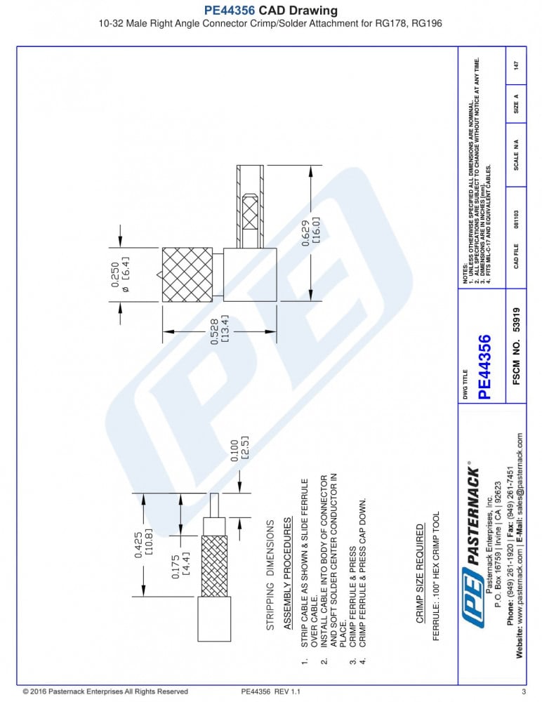 PE44356 technical document page 3