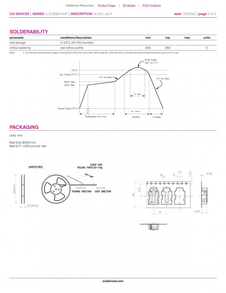 SJ2-35954A-SMT-TR datasheet page 3