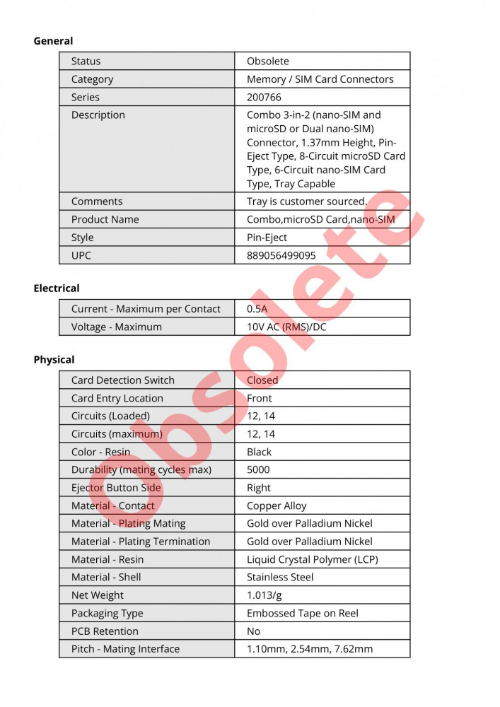 MOLEX 2007660111 document page 2