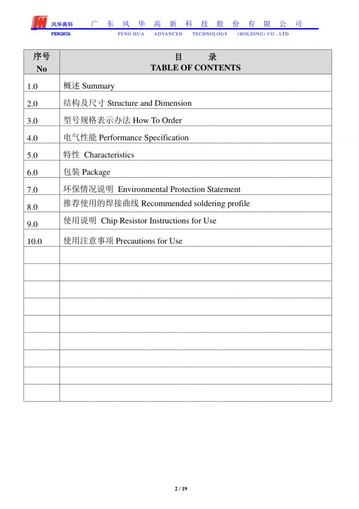 FH T Series approval sheet page 2