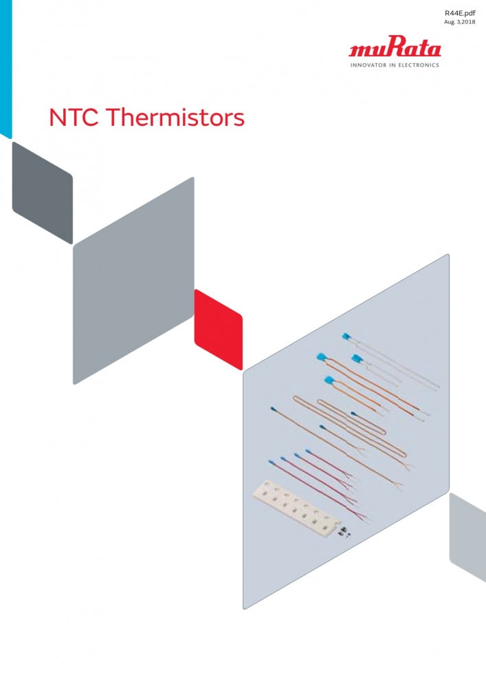 Murata NTC thermistor catalog page 1