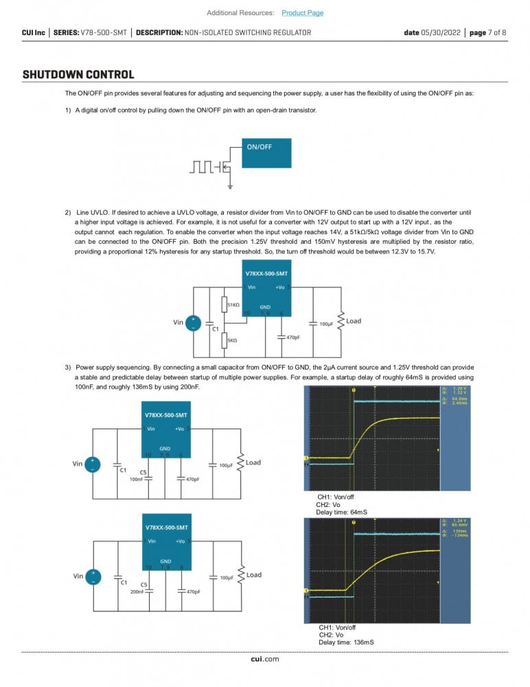 CUI V7815-500-SMT-TR datasheet page 7