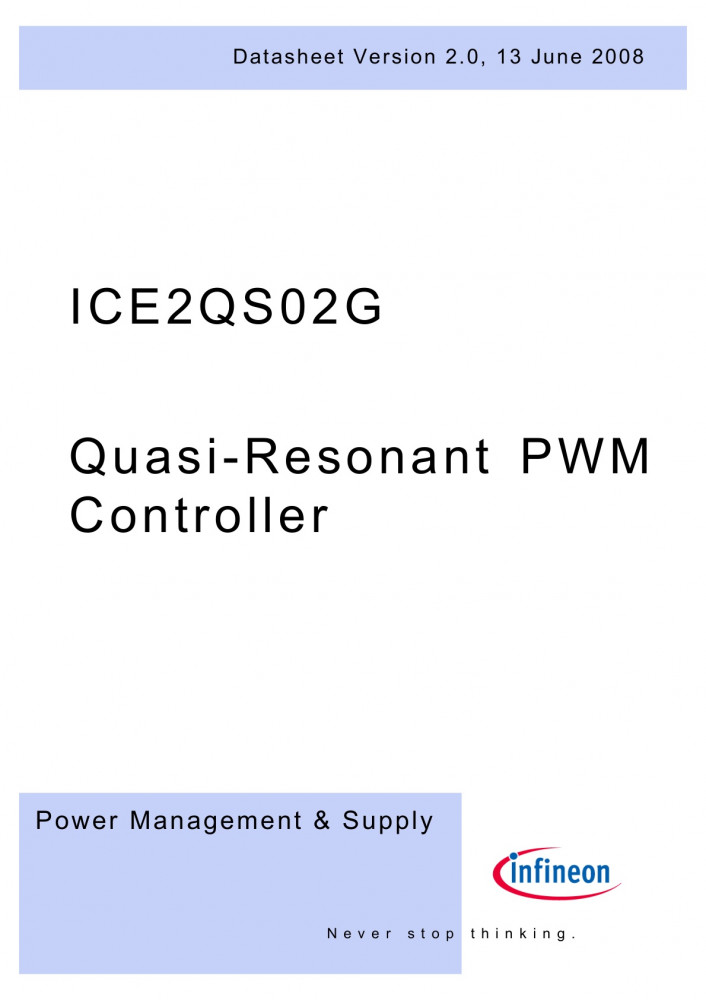 ICE2QS02G datasheet page 1