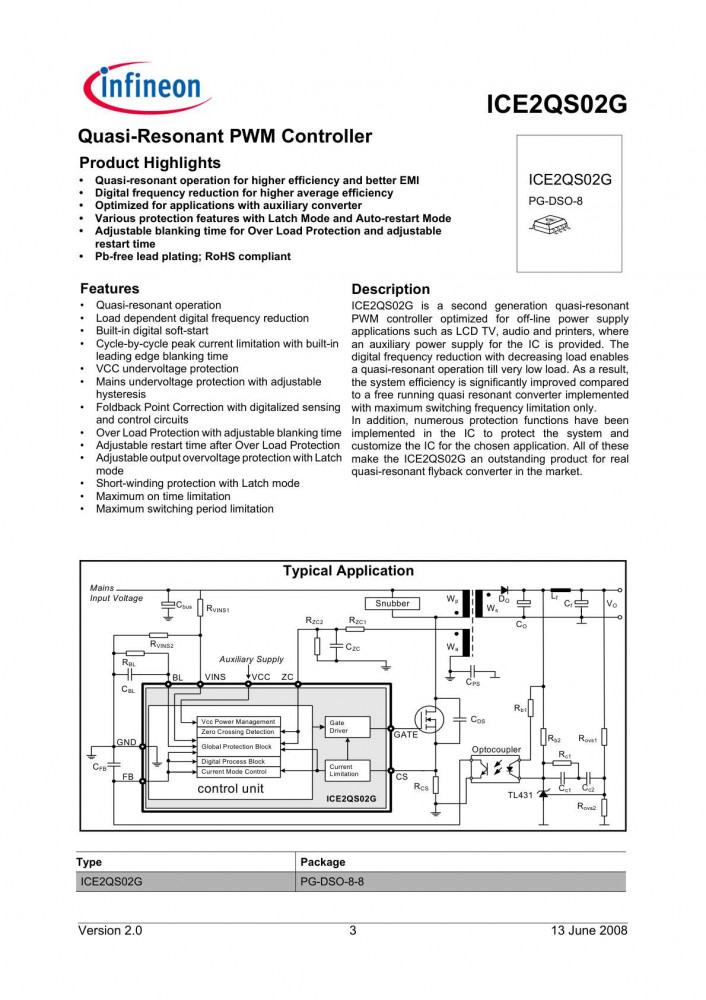 ICE2QS02G datasheet page 3