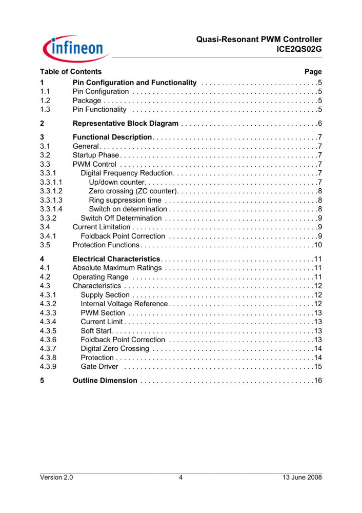 ICE2QS02G datasheet page 4
