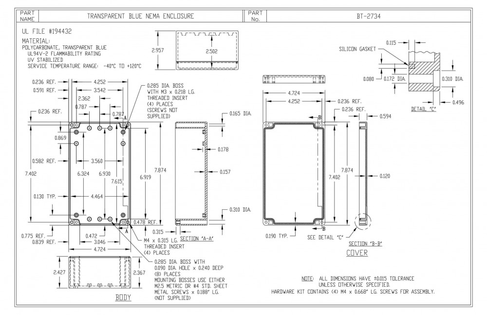 BT-2734 technical document preview