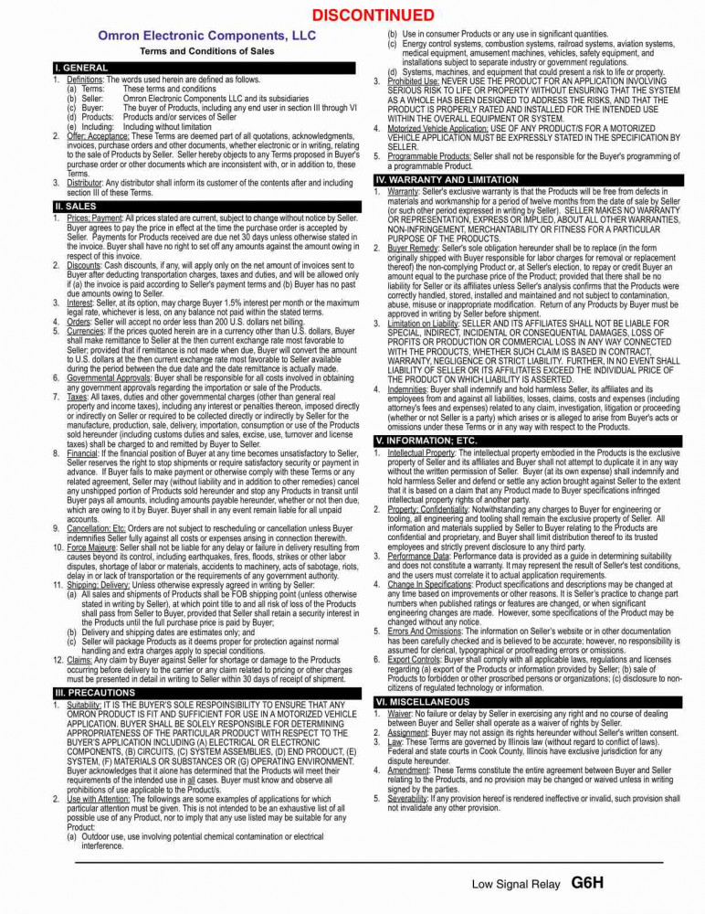 OMRON G6H datasheet page 9