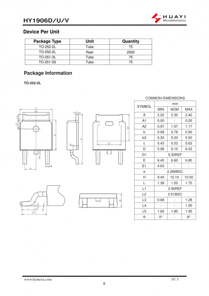 HY1906D datasheet page 8