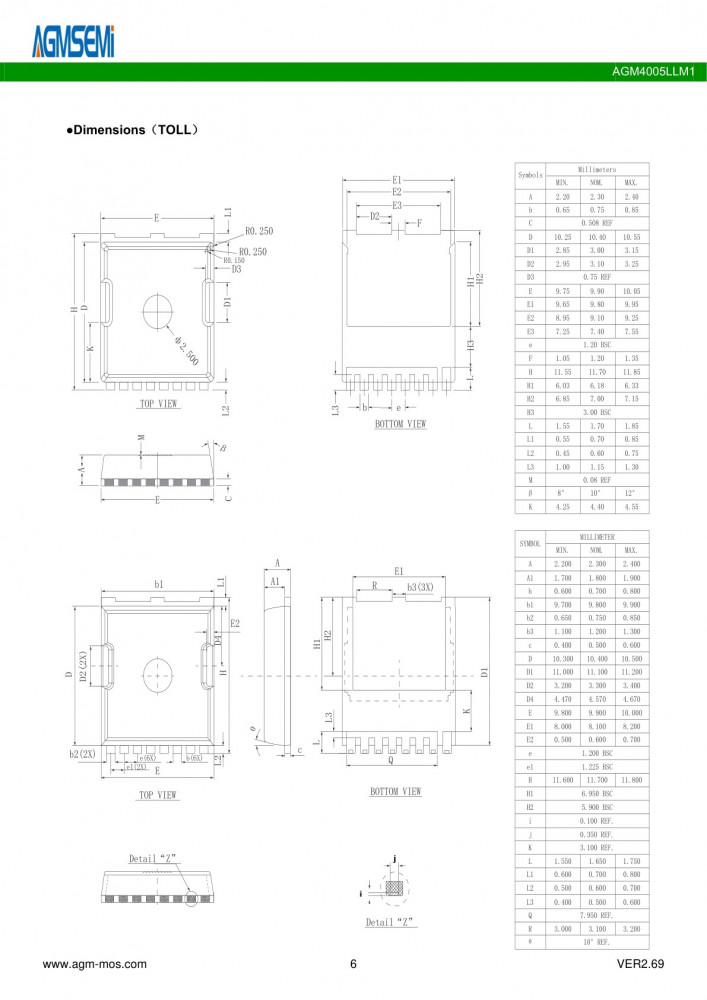 AGM4005LLM1 datasheet page 6